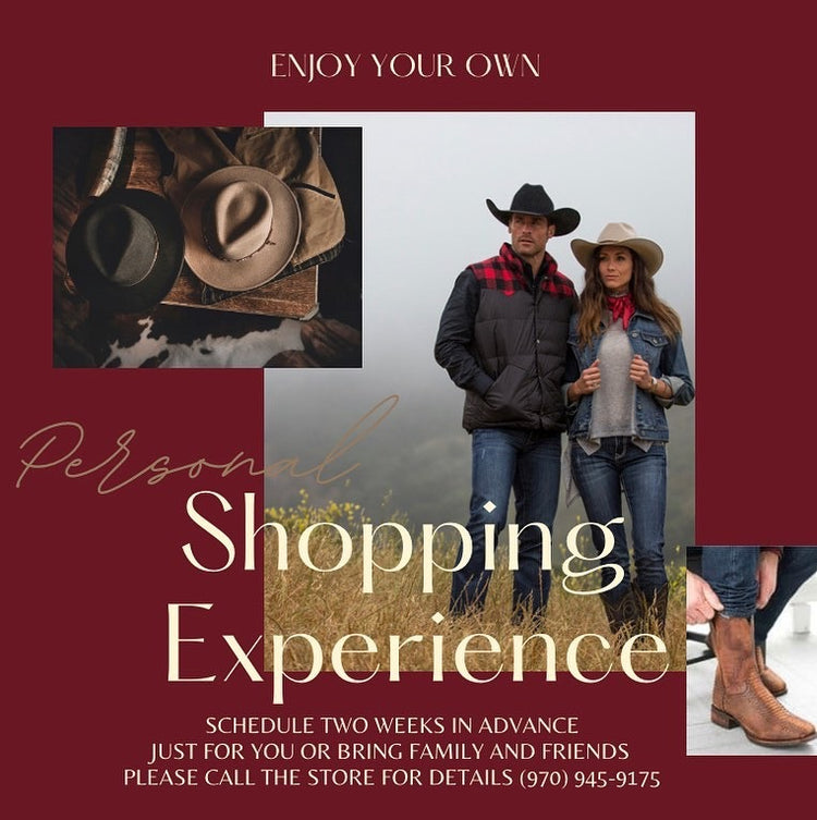 Personal Shopping – Bullocks Western Wear